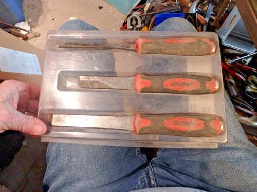 2P-mechanics tools- SNAP-ON 3 piece chisel set- composite handle ...