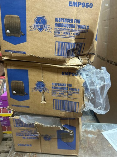 3x EMP950 EMPRESS Manual Black dispensers for hardwound roll paper ...