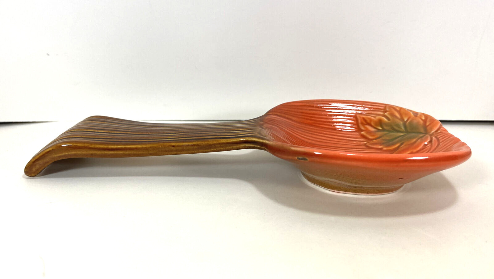 NEW Figural PUMPKIN Spoon Rest ORANGE Halloween Thanksgiving Fall ...