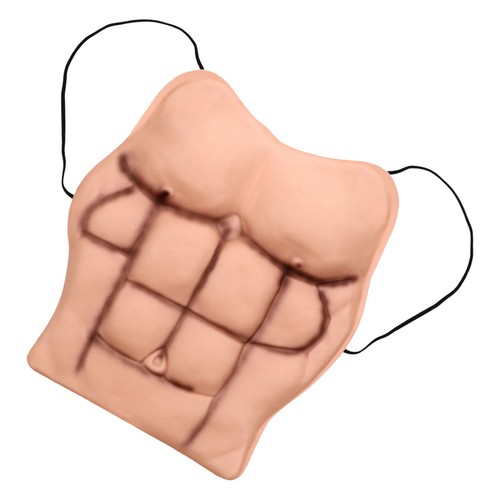 Men Cosplay Chest Prop Fake Muscle Eva Material For Fancy Dress Party ...