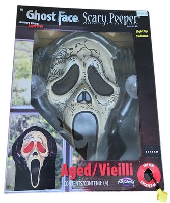 Ghost Face Scary Peeper Eyes Light Halloween Window Decor Decoration ...