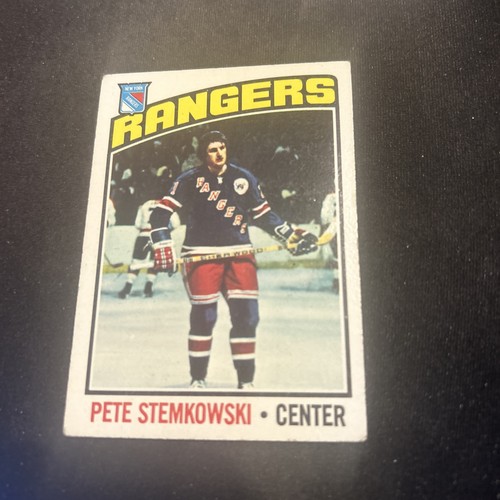 1976-77 Topps Hockey Card #166 Pete Stemkowski New York Rangers Ex Free ...