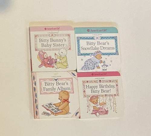 Lot 4 Pleasant Company American Girt Bitty Baby Bear Bunny Mini Books ...