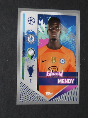 #135 EDOUARD MENDY CHELSEA BLUES TOPPS FOOTBALL CHAMPIONS LEAGUE 2022 ...