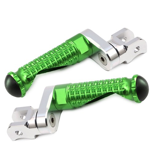 MPRO 1 inch Riser Green Front Foot Pegs For ZZR 1400 ZX14R 06-17 18 19 ...