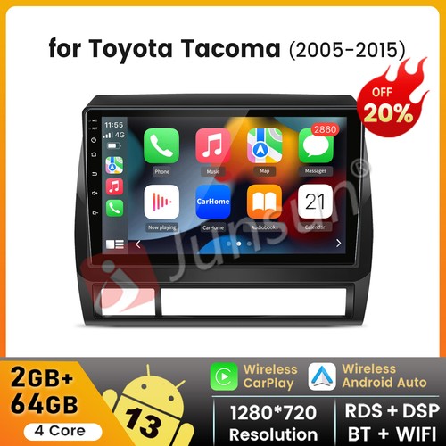 For Toyota Tacoma 2005-2015 9" Carplay Android 13 Car Stereo Radio GPS ...