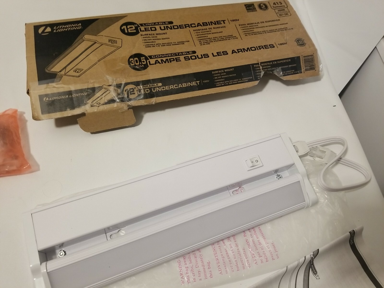 Lithonia Lighting UCLD 12" LED Linkable Under Cabinet Light (New open ...