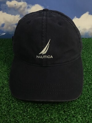 Nautica Hat Cap NS 83 golf Strapback Blue H19 | eBay