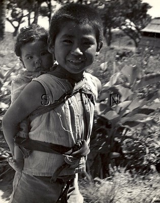 WWII Occupation of Japan- US Army Photo- Young Japanese Youth Carries ...