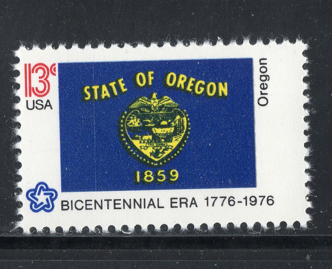 1665 * OREGON STATE FLAG * U.S. Postage Stamp MNH | eBay