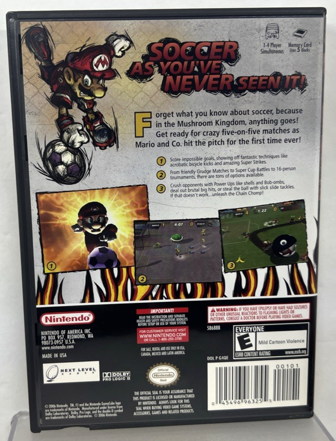 Super Mario Strikers (Nintendo GameCube, 2005) - with manual ...