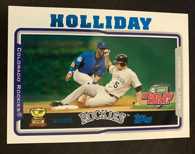 2006 Topps Opening Day Blue Matt Holliday Topps All Rookie #136 Rockies ...