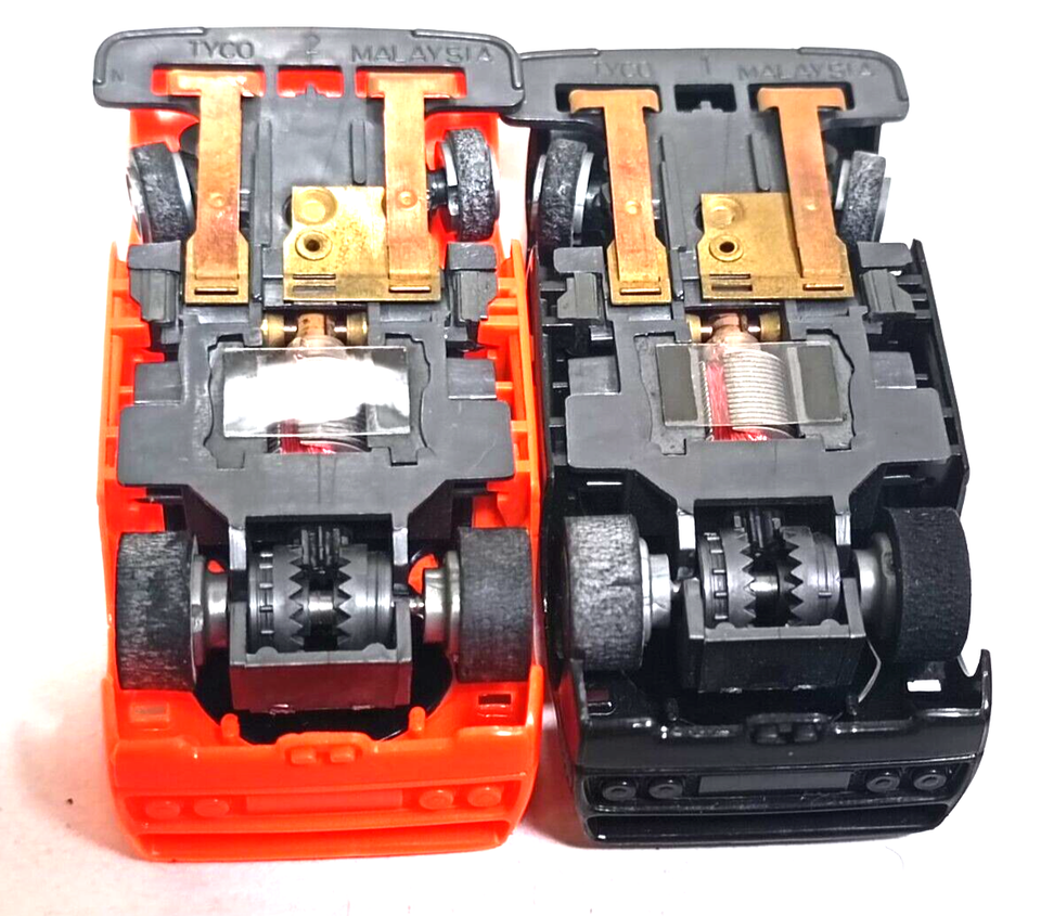 TYCO TCR Ferrari F40 black and orange with TCR wide chassis. READY TO ...