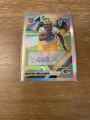 Dexter Williams 2019 Donruss Optic Silver Prizm Autograph Rookie #16/99 ...