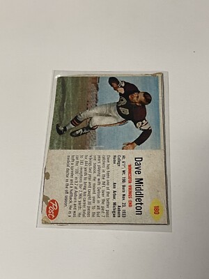1962 Post #180 Dave Middleton **023910 | eBay