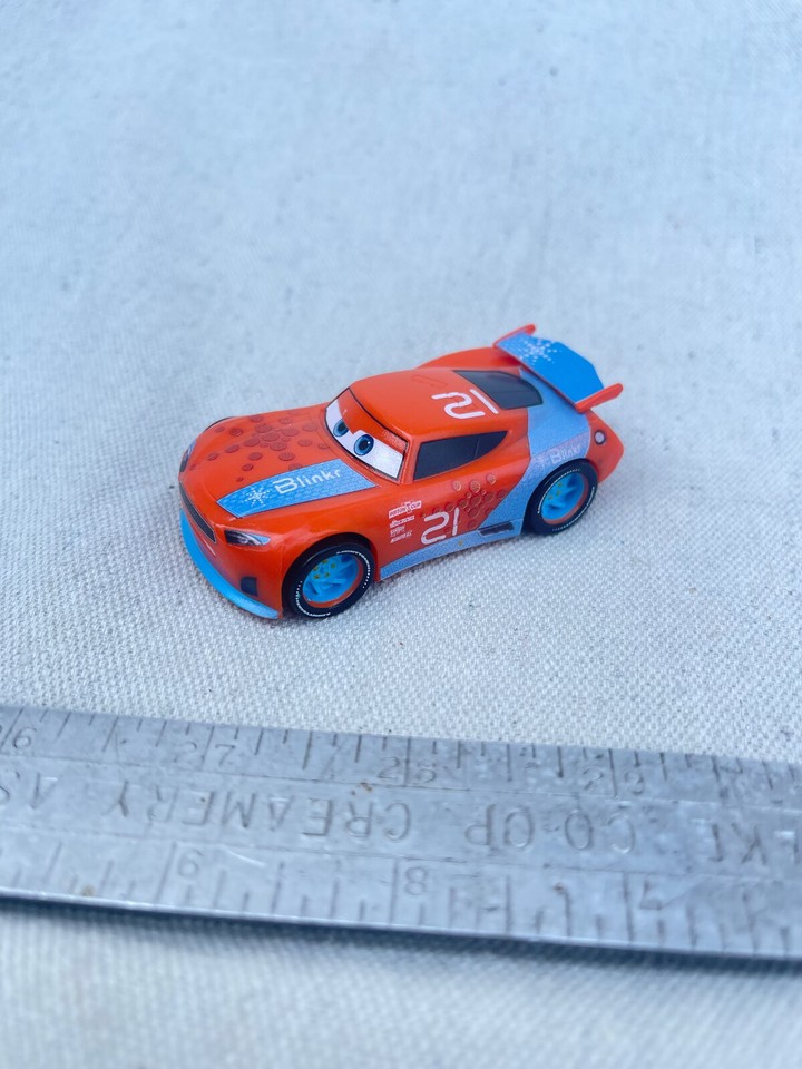 Disney Pixar Cars - 1:55 SCALE *PLASTIC* APPLE RACER NEXT GEN JP. DRIVE ...