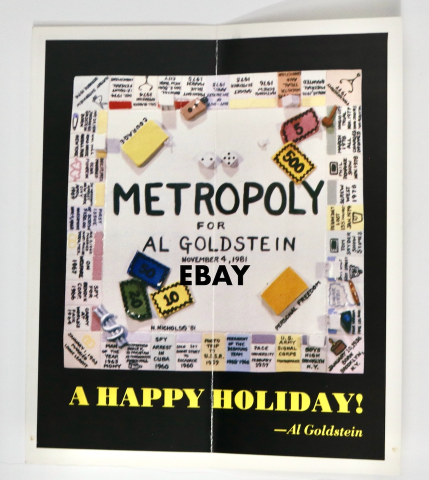 Al Goldstein vintage 1981 Holiday Card Screw magazine | eBay