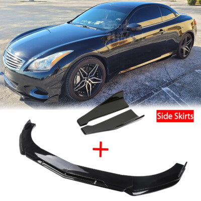 For Infiniti G25 G37 Q50 Q60 Front Bumper Lip Spoiler Splitter Kit ...
