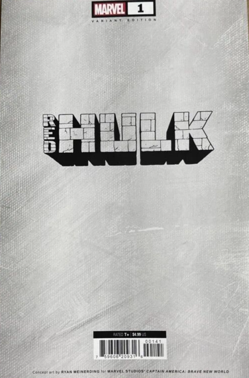 Red Hulk Comic 1 First Print Cover D Meinerding Variant 2025 Percy ...