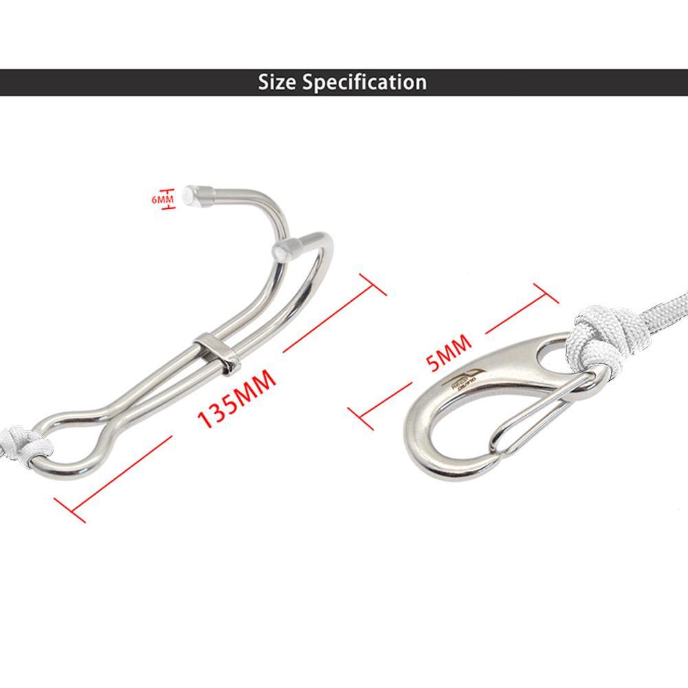 Double Head Diving Hook Durable Stainless Steel Outdoor Equipment ...