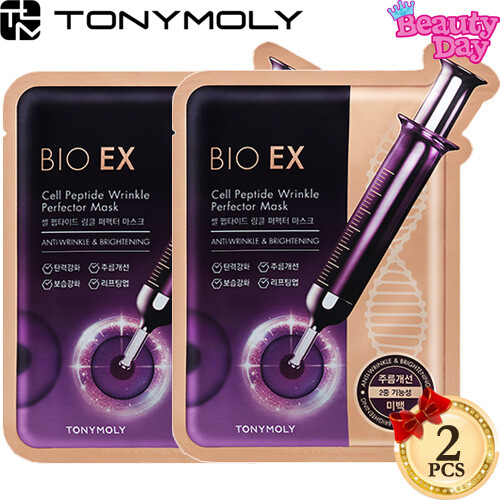 TONY MOLY Bio EX Cell Peptide Wrinkle Perfector Mask 30g Anti-Aging ...