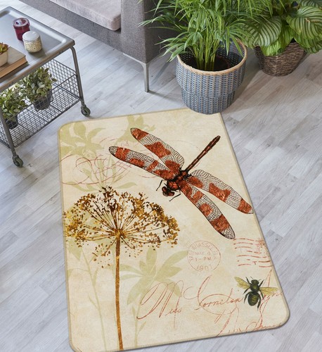 3D Red Dragonfly ZHUA2433 Game Non Slip Rug Mat Photo Carpet Zoe | eBay ...
