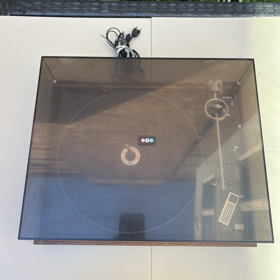 BIC 960 Belt Drive Vintage Turntable Record Player w/ Plinth & Dust ...