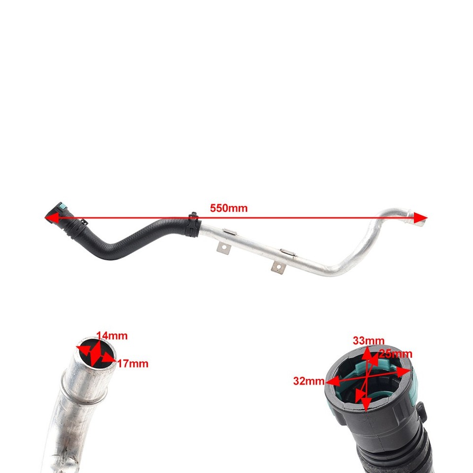 Engine Heater Water Hose LR034597 For Land Rover Rover Sport Discovery ...