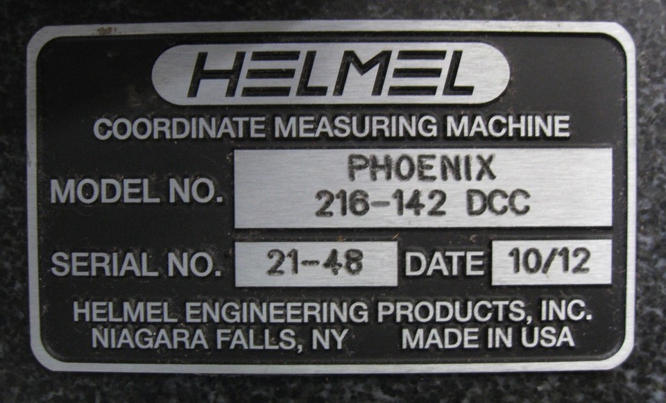 C199434 HELMEL Phoenix 216-142 CMM Coordinate Measuring Machine, Geomet ...