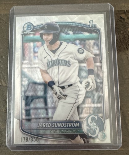 2025 Bowman - Chrome Prospects Jared Sundstrom #BCP-85 Wave Refractor ...