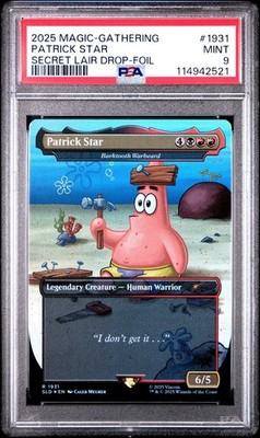 2025 MTG Magic The Gathering SPONGEBOB SECRET LAIR 1931 PATRICK STAR ...