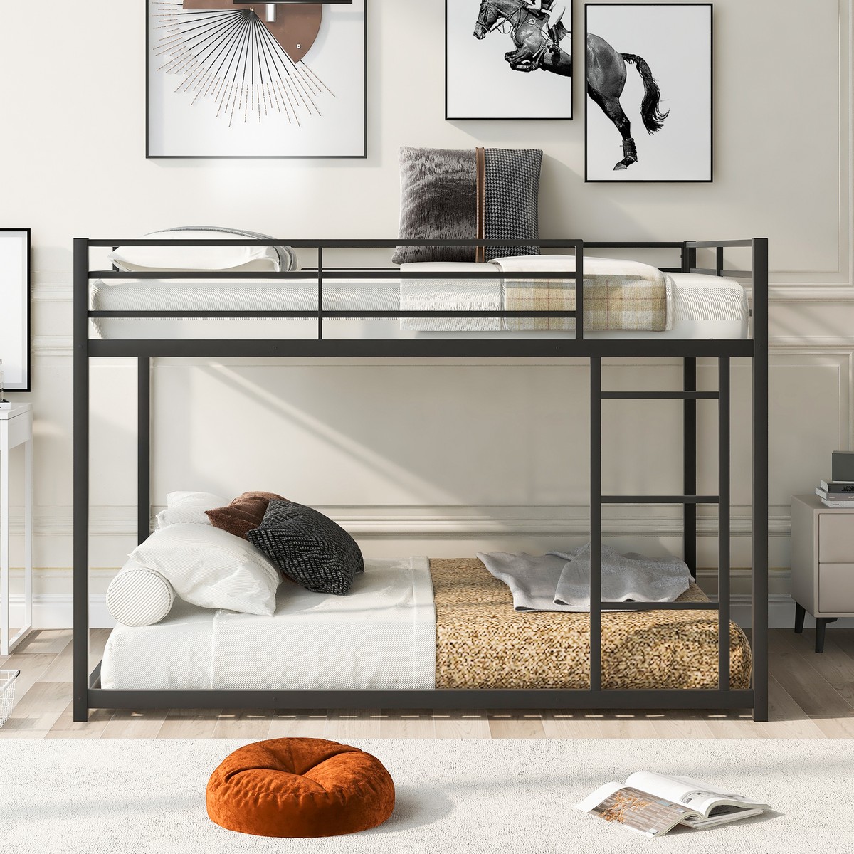 Low Bunk Bed With Storage Twin Over Twin Low Bunk Bed – Max And Lily