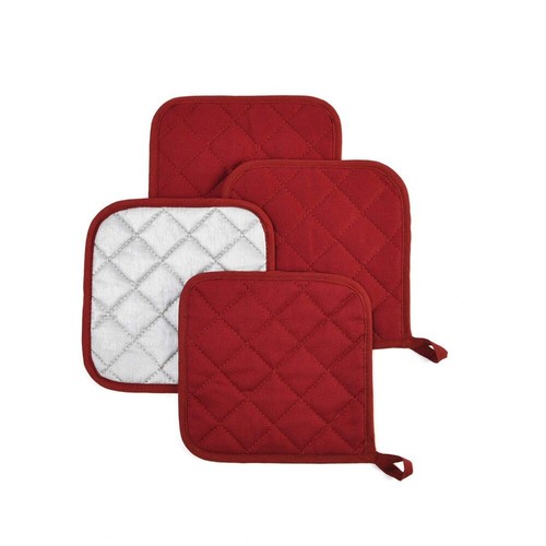 4 Pcs Thick Pot Holder Heavy-Duty Anti Scalding Mat Cooking and Baking ...