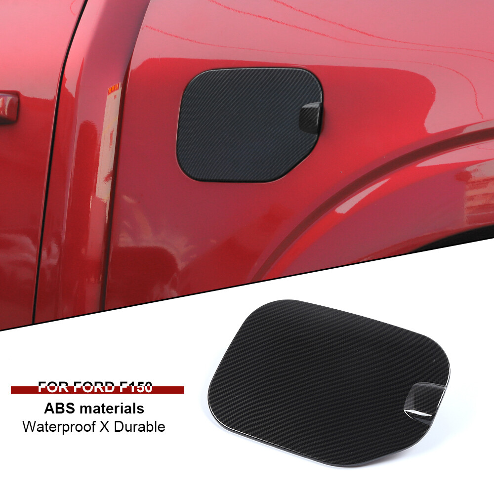 Carbon Fiber Fuel Filler Door Gas Tank Cap Cover Trim Bezels For Ford ...