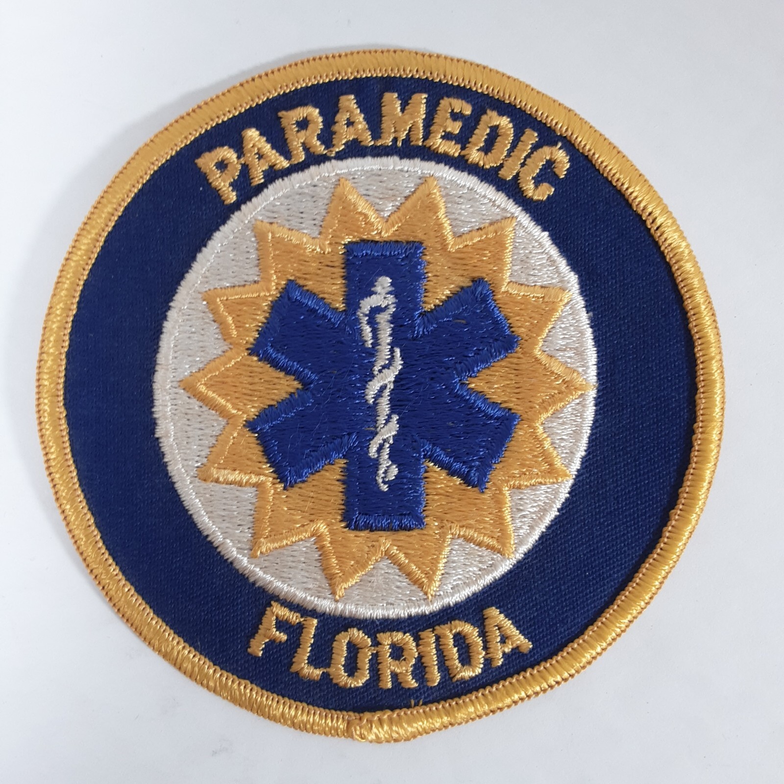 New Florida FL Paramedic EMS Star of Life Medical Symbol 4" Patch | eBay