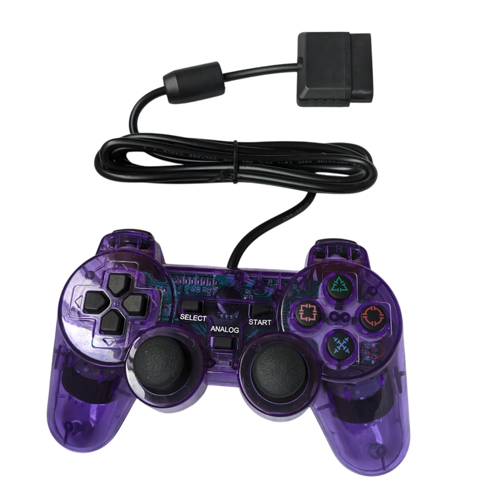 Sony PS2 Wired Controller Transparent Purple | eBay