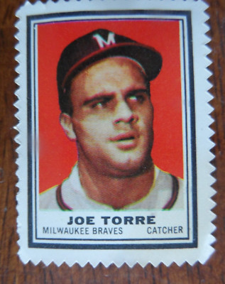 1962 TOPPS BASEBALL STAMP JOE TORRE MILWAUKEE BRAVES ROOKIE S-988 | eBay