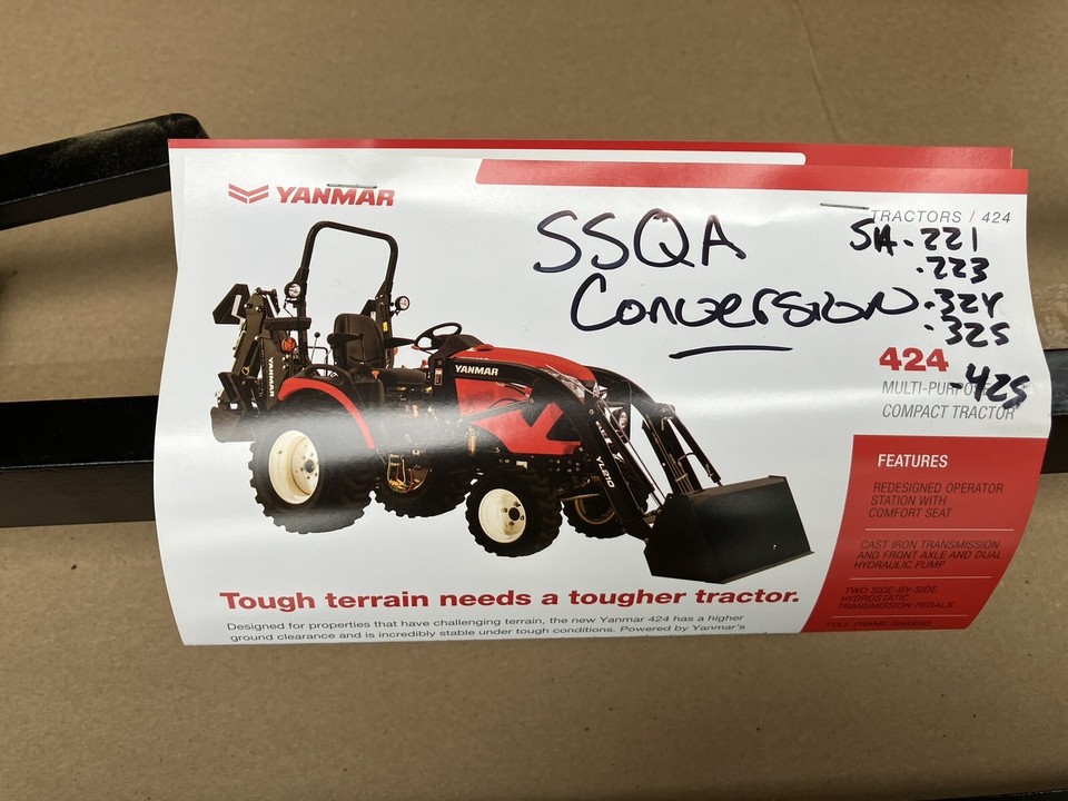 Yanmar YL210 Skid steer Style Quick Attach Conversion Yanmar 324, 325 ...