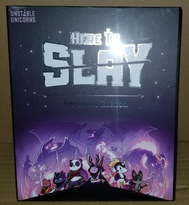 HERE TO SLAY Kickstarter Edition Board Game (Unstable Unicorns) New | eBay
