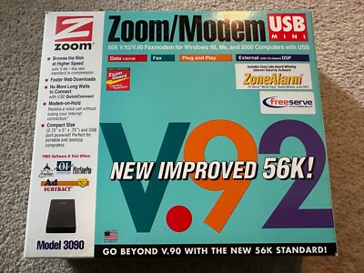 56K Data V.92/V.90 Modem USB Powered for Windows, Linux or Macintosh ...