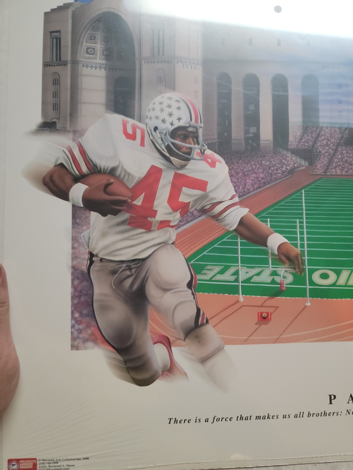 Ohio State Buckeyes "Pay Forward" 1951-1978 Poster WOODY HAYES ARCHIE ...