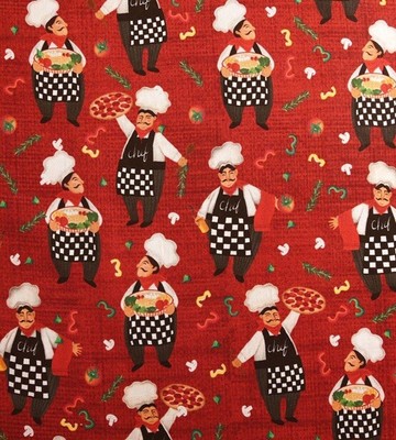 Chef Cooking Cotton Fabric By The Yard Free Ship. US | eBay
