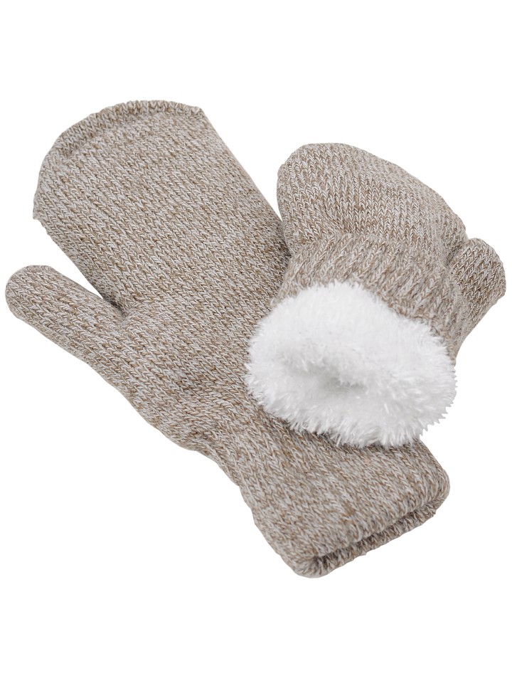 New! D&Y Women's Soft Cozy and Warm Fuzzy Lining Two Tone Mittens | eBay