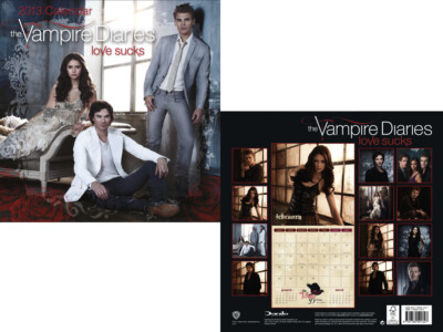 The Vampire Diaries 2013 Calendar NEW Ian Somerhalder Nina Dobrev Paul ...