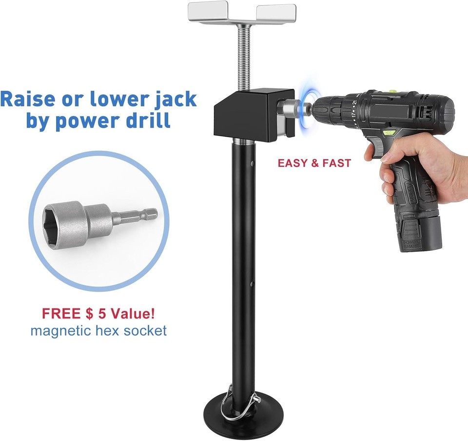 2 PACK Slide-Out Adjustable Camper Support RV Stabilizer Trailer Wheel ...