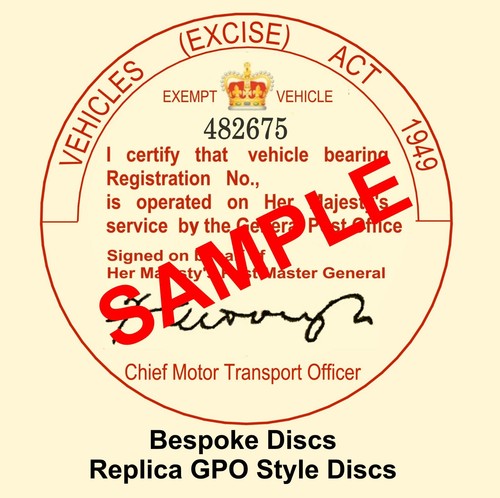 Replica Reproduction Bespoke GPO Post Office Exemption Telegraph BSA ...