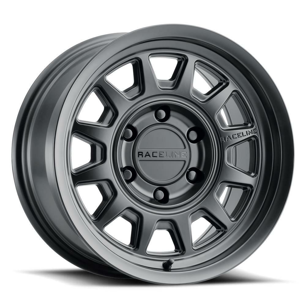 16 inch 16x8 Raceline 952B AERO HD Satin Black wheels rims 6x4.5 6x114 ...