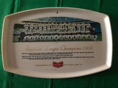 1966 BALTIMMORE ORIOLES WORLD CHAMPIONS SERVING TRAY EX | eBay