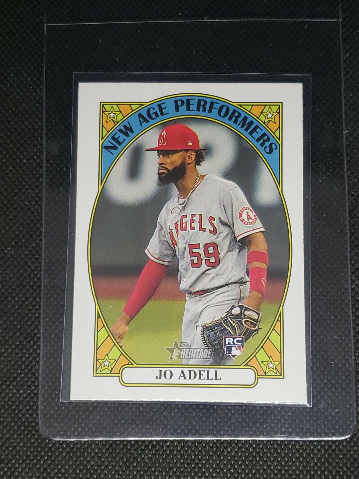 2021 Topps Heritage JO ADELL RC #NAP-22 Los Angeles Angels NEW AGE ...