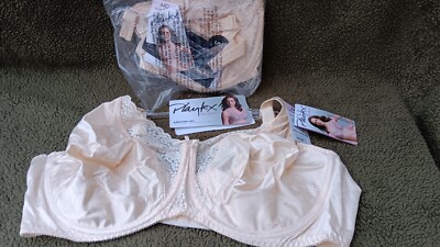 NEW 2 Playtex Secrets 44D Signature Floral Beige Underwire Bras, Style ...